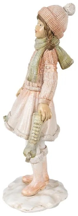 Figurka holčičky s bruslemi – 21 cm