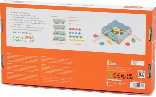 Viga 44843 Magnetická hra Rybolov s čísly