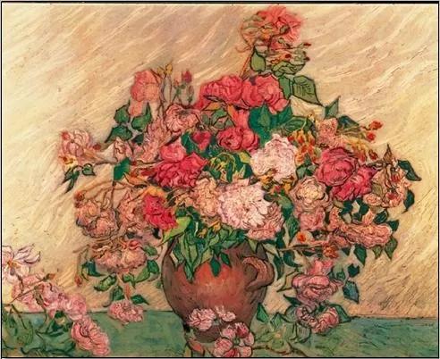 Obraz, Reprodukce - Váza s růžemi, 1890, Vincent van Gogh, (30 x 24 cm) |  Biano
