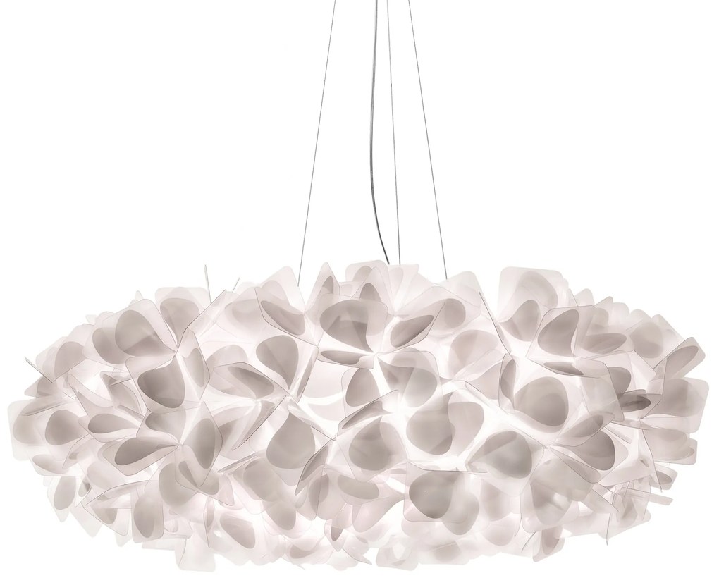 Slamp Clizia Mama Non Mama 130, designové svítidlo s čirým kabelem, 15x12W E27, prům. 130cm