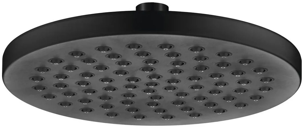 Aqualine, Hlavová sprcha s otočným kloubem, průměr 200mm, černá, SC120