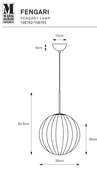 Markslöjd 108763 - Lustr na lanku FENGARI 1xE14/40W/230V béžová