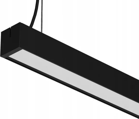 LED Lustr na lanku LED/44W/230V 3000K 120 cm černá