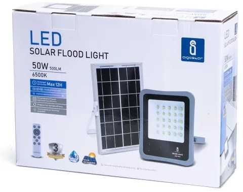 Aigostar - LED Stmívatelný solární reflektor LED/50W/3,2V IP65 + DO