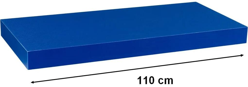 Nástěnná police STILISTA VOLATO - modrá 110 cm