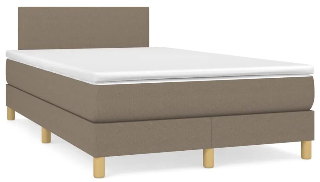 Box spring postel s matrací taupe 120x190 cm textil 3269762