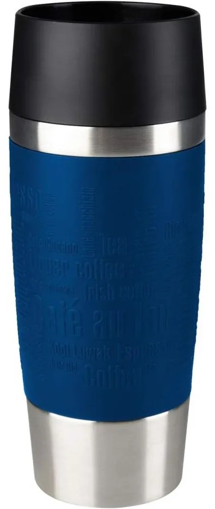 Tefal | Tefal - Cestovní hrnek 360 ml TRAVEL MUG nerez/tmavě modrá | GS0239