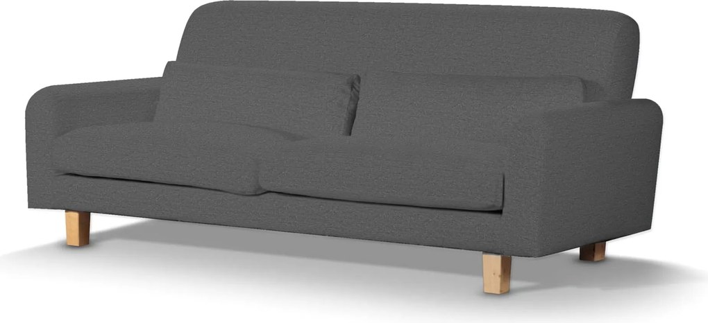 Potah na pohovku IKEA Nikkala krátký barva šedá látka pletený vzor