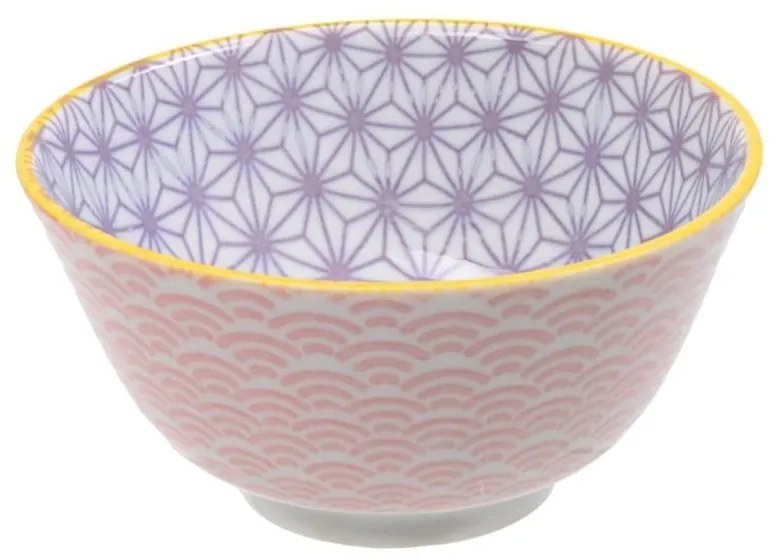 Růžovofialová porcelánová miska Tokyo Design Studio Star, ⌀ 12 cm