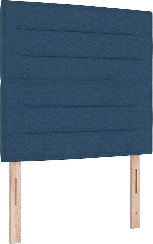 Rám postele s čelo Modrá 90 x 200 cm textil 3344626