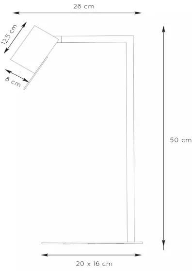 Lucide 03525/01/30 - Stolní lampa LESLEY 1xGU10/35W/230V