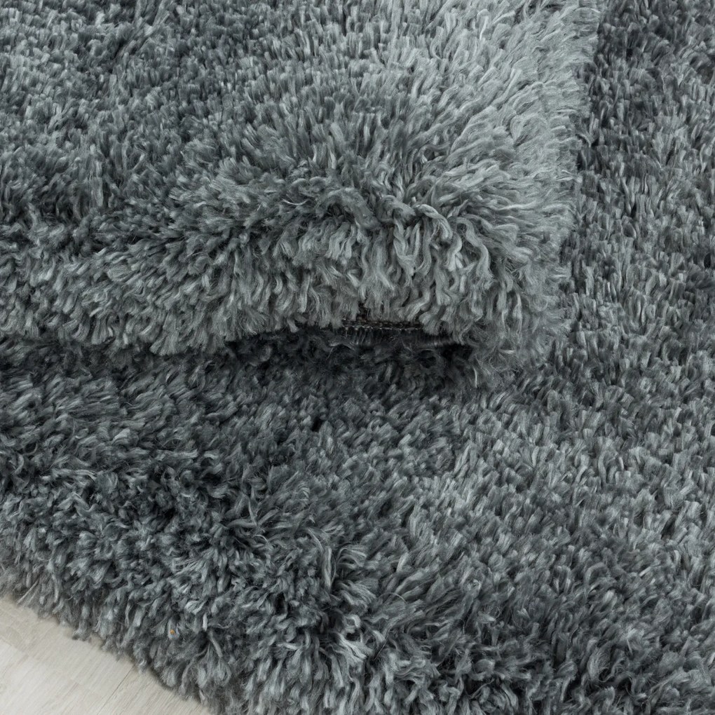Ayyildiz, Kusový koberec Fluffy Shaggy 3500 light grey, 280x370, šedá, ložnice