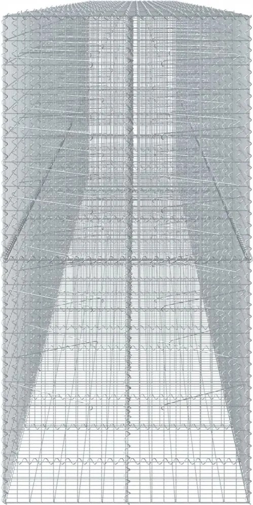 Gabionový koš s víkem 1 050 x 100 x 200 cm pozinkované železo 3295244