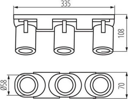 Svítidlo Kanlux LAURIN EL-3I W GU10 29124