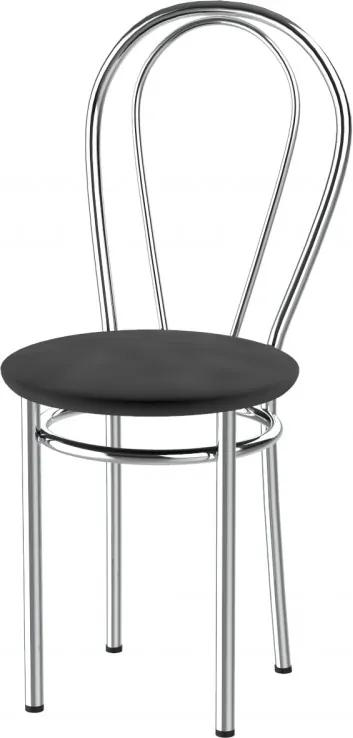 Kovová jídelní židle čalouněný sedák Tunber k