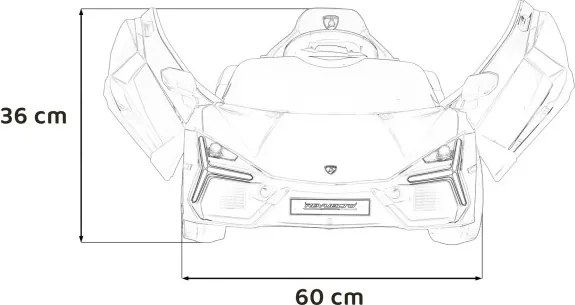 Elektrické autíčko Lamborghini Revuelto bílé