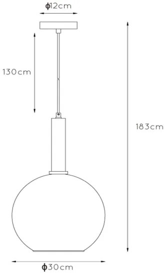 Lucide 45402/30/30 - Lustr na lanku MARIUS 1xE27/40W/230V černá