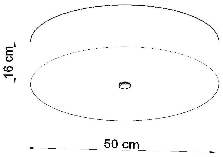 Bílé stropní svítidlo se skleněným stínidlem ø 50 cm Herra – Nice Lamps