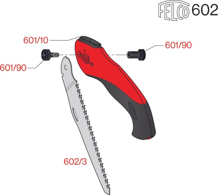 Zavírací pilka FELCO 602, rovná, plátek 16 cm FEL602
