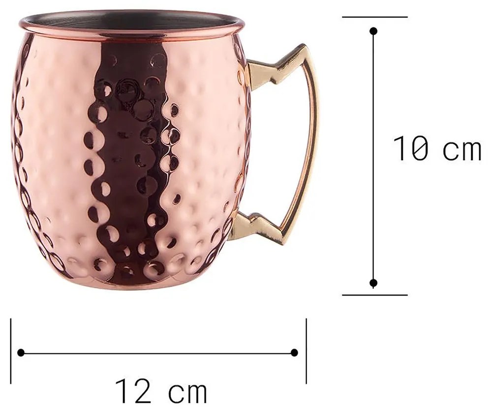 MOSCOW MULE Hrnek tepaný 470 ml