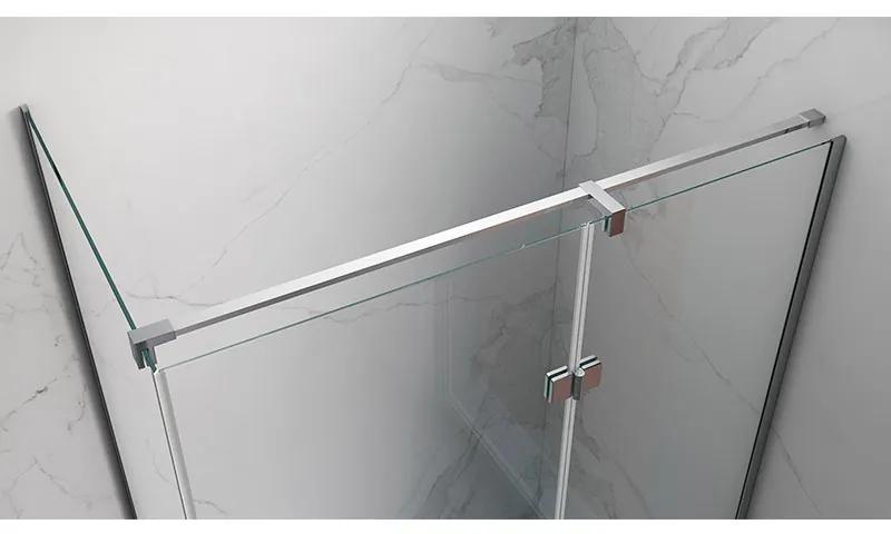 BPS-koupelny Obdélníkový sprchový kout HYD-OK02D 120x80 chrom/transparent + vanička HYD-OSV-ST03C bílá