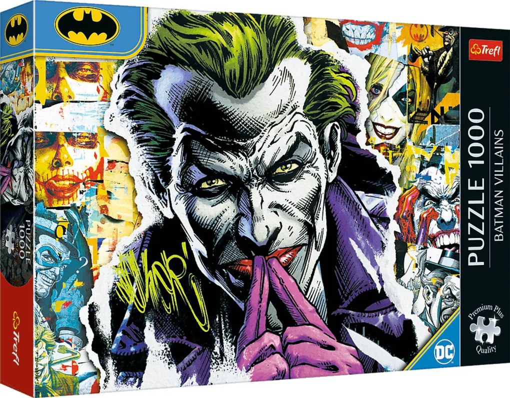 TREFL PUZZLE PREMIUM Batman Villains: Joker 68x48cm 1000 dílků tr10836