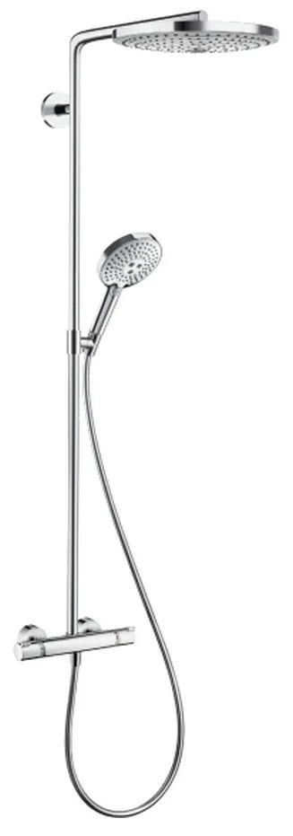 Hansgrohe Raindance Select S - Showerpipe 300 2jet, termostatická sprchová baterie, sprchové rameno 450 mm, chrom 27133000