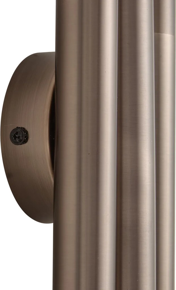 Moderní nástěnné svítidlo tmavě bronzové se 3 světly - Pipes