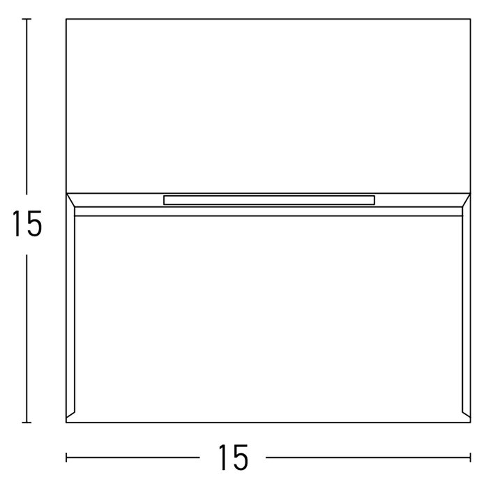 Zambelis E241-W nástěnné venkovní LED svítidlo bílé, 6W, 3000K, 15cm