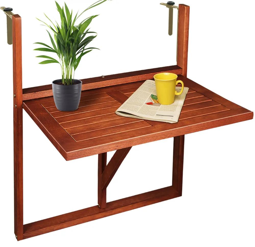 Casaria Závěsný sklápěcí stolek z akáciového dřeva 102331