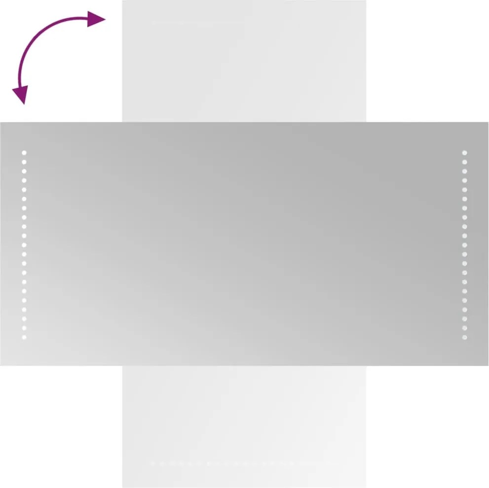 Koupelnové zrcadlo s LED osvětlením 40x80 cm 3154049