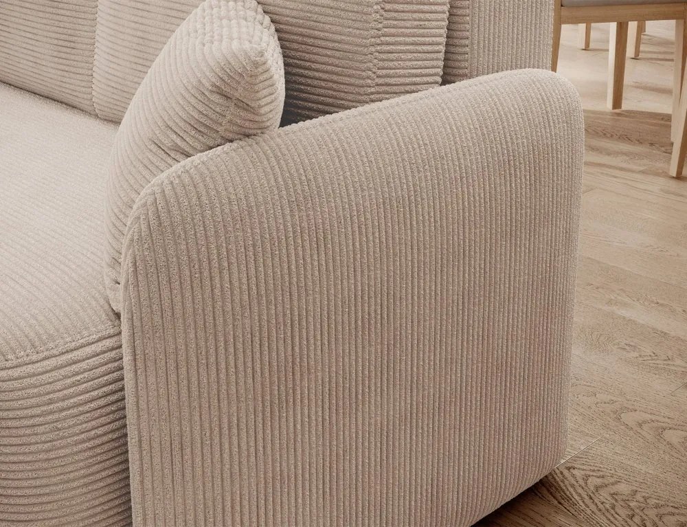 Rozkládací rohová sedačka HARISON 206x150 pravý roh modrá