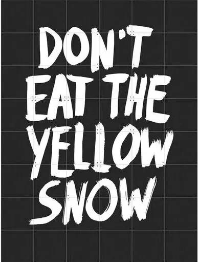 IXXI Skládaný obraz Don't eat the yellow snow