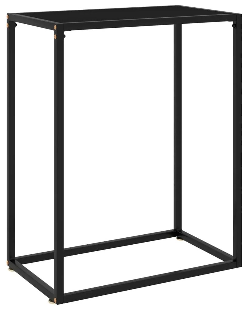 322804 vidaXL Konzolový stolek černý 60 x 35 x 75 cm tvrzené sklo