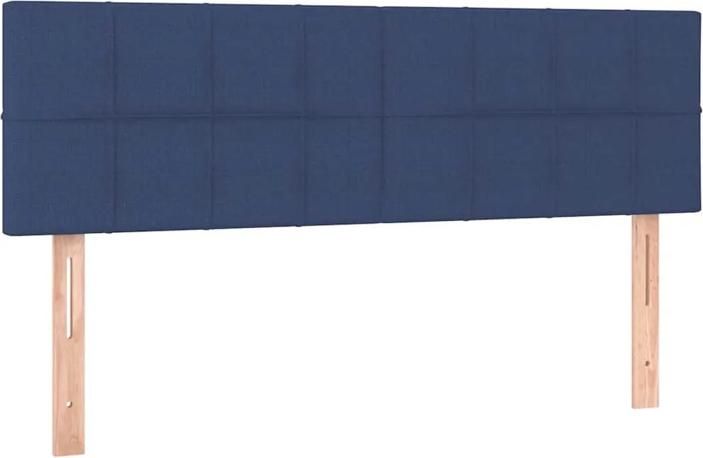 Box spring postel s matrací modrá 140x200 cm textil 3129719