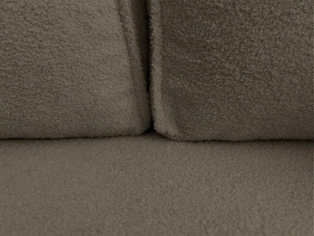 Rozkládací oboustranná sedací souprava do L SMART BOUCLE 232x143 cm, šedohnědá