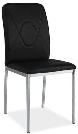 Jídelní židle H-623 - černá/chrom