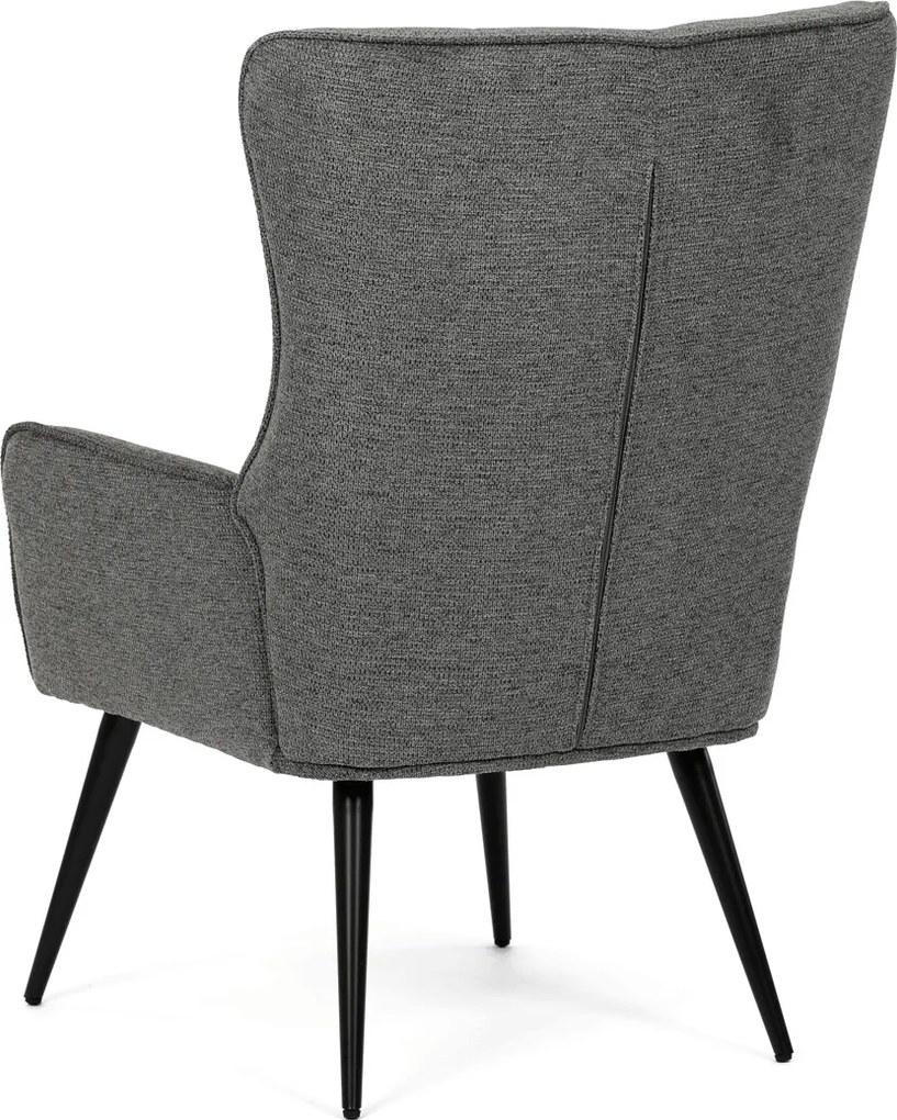 Relaxační křeslo ušák WIPPY - šedá látka