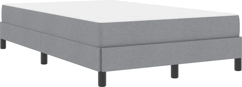 Postel s boxspringem Světle šedá 120 x 200 cm textil 3398479