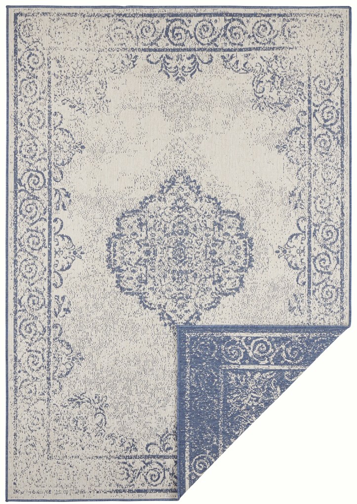 NORTHRUGS - Hanse Home koberce Kusový koberec Twin Supreme 103871 Cebu Blue/Cream – na ven i na doma - 240x340 cm