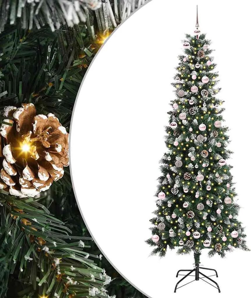 Umělý vánoční stromeček Zelená 240 cm PVC, plast a ocel 3395846