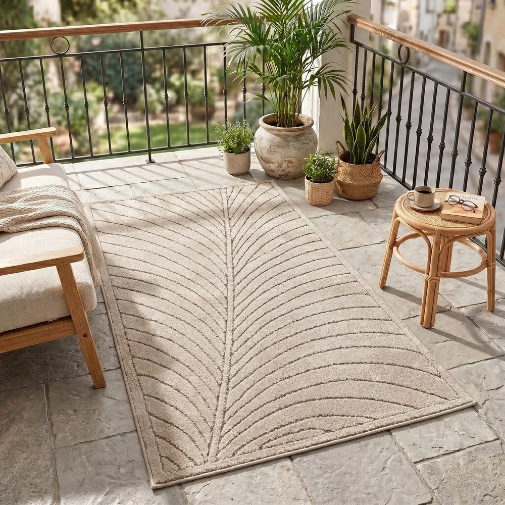 Béžový vnitřní a venkovní běhoun 80x250 cm Nova 1204 – Ayyildiz Carpets