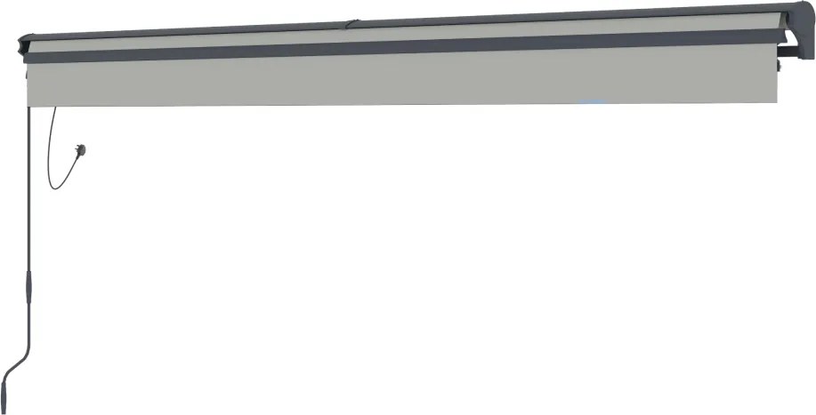 Elektrická markýza BestBerg BBSU-E395LG / 395 x 300 cm / světle šedá