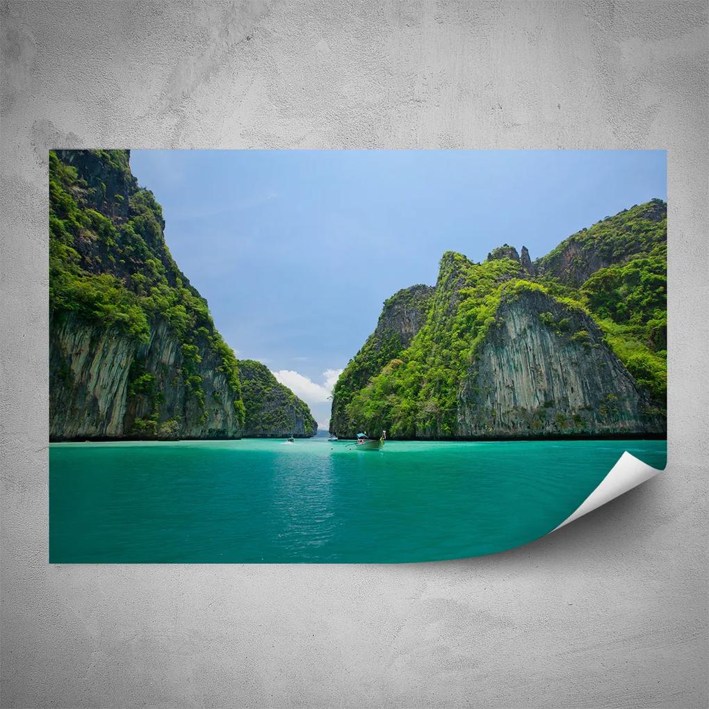 Plakát - Průplav mezi skalami (60x40 cm) - PopyDesign