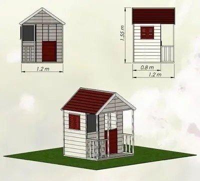 Marimex domeček dětský dřevěný Veranda