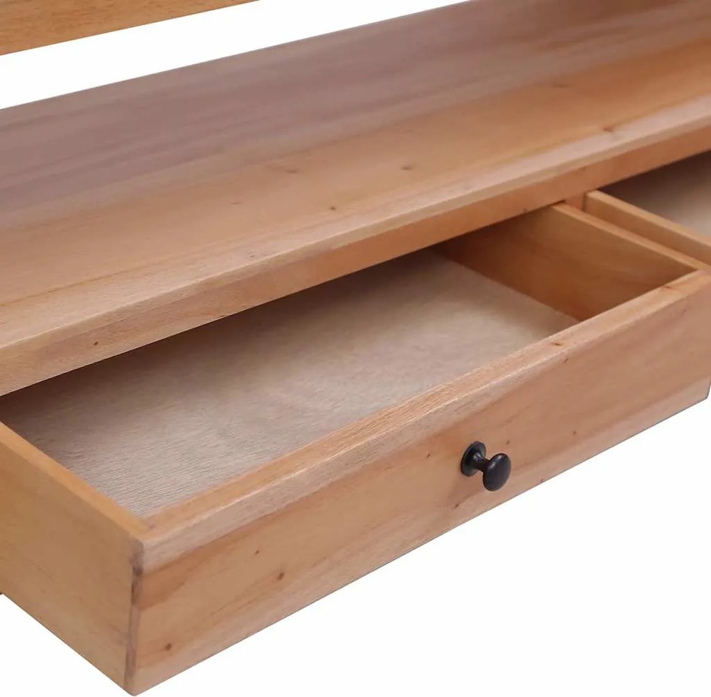 TV stolek 115 x 30 x 40 cm masivní mahagonové dřevo 337081