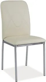 Jídelní židle H-623 krémová/chrom