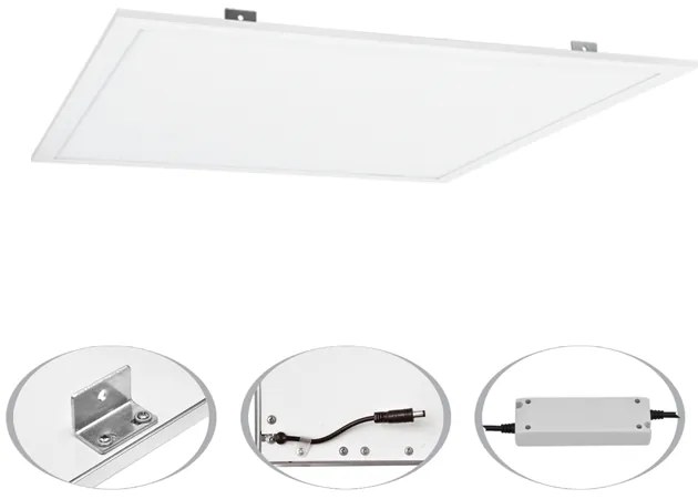 Ecolite LED-GPL44-45/UGR/RA/BI Bílý LED podhledový panel 600x600mm 45W lifud UGR RA90 denní bílá