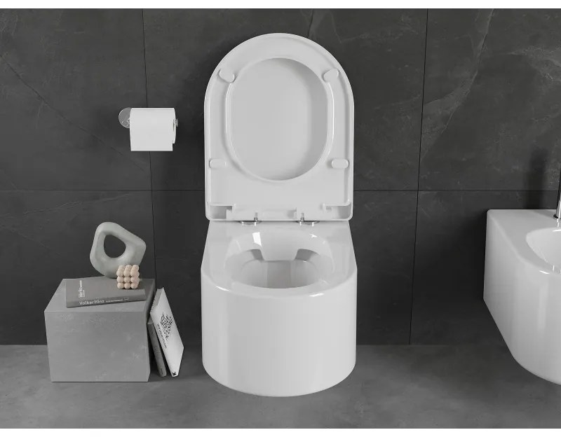Mexen SOFIA závěsná wc mísa se sedátkem s pomalým zavíráním, 56 x 37 cm, bílá, 30798000