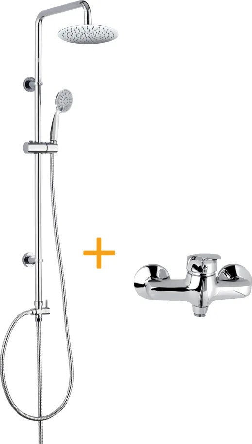 Mereo Mereo, Sprchová souprava Sonáta a sprchová baterie Sonáta 100 mm, CB609A